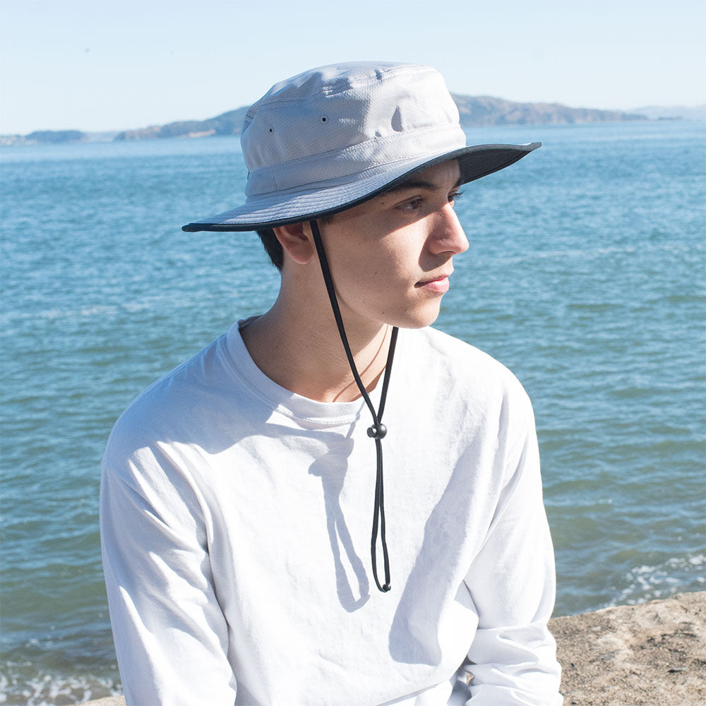 3D Grid-Textured Cool & Dry Performance Bucket Hat-Juniper Outdoor